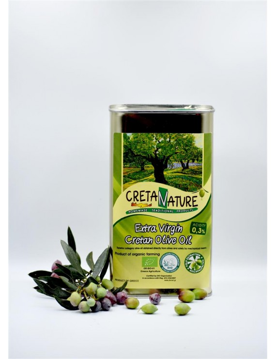 Έξτρα Παρθένο Βιολογικό Κρητικό Ελαιόλαδο